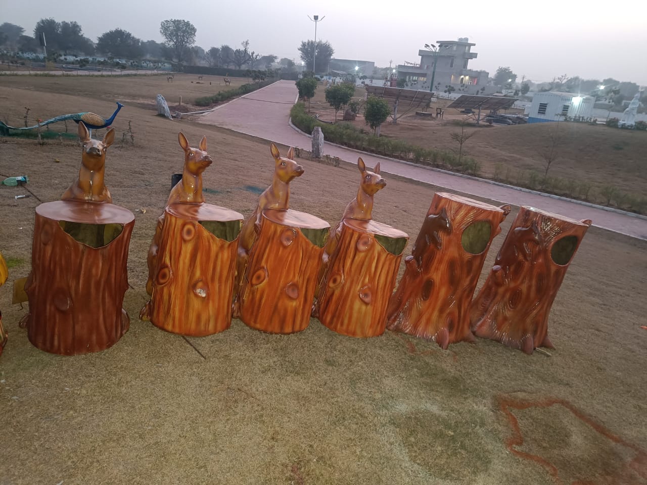 FRP Tree Dustbin – FRP SCULPTURE